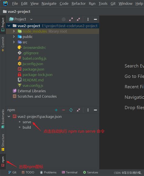 Webstorm开发工具 如何设置vue的npm项目启动快捷方式webstorm配置npm Csdn博客