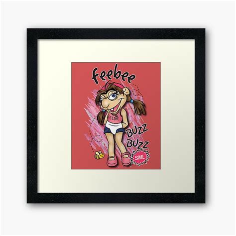 Feebee Jeffy S Babe SML Funny Design Framed Art Print For Sale By Customos Redbubble
