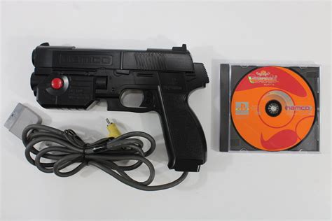 Namco NPC GunCon Light Gun Controller Cord Damage W GunBarl Playstation B Retro Games Japan