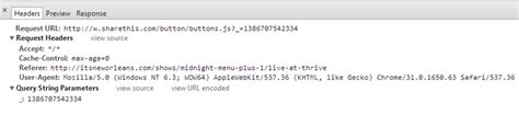 Javascript ShareThis Script GET Fails For One Known Computer Stack