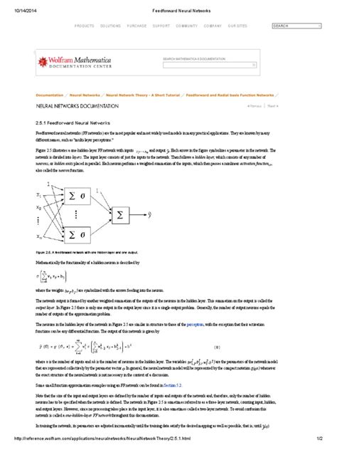 251 Feedforward Neural Networks Products Solutions Purchase Support