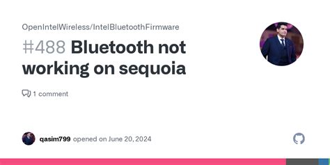 Bluetooth Not Working On Sequoia Issue OpenIntelWireless IntelBluetoothFirmware GitHub