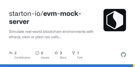 Hassan Allybocus On Linkedin Github Starton Ioevm Mock Server Simulate Real World Blockchain