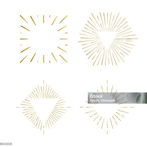 부족 Boho 햇살 프레임 텍스트를 위한 장소 골드 스파클 Hipster 로고 벡터 라인 불꽃 모양 Sacred Geometry에 대한 스톡 벡터 아트 및 기타 이미지