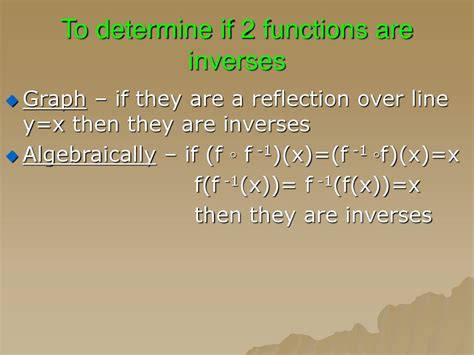 Sec. 2.7 Inverse Functions. - ppt download