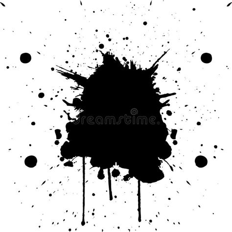 Abstract Black Color Splatter Illustration Stock Vector Illustration Of Element Blob 57933676