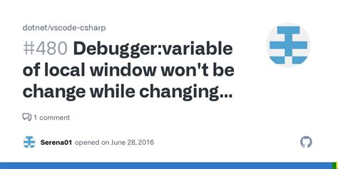 Debugger Variable Of Local Window Won T Be Change While Changing