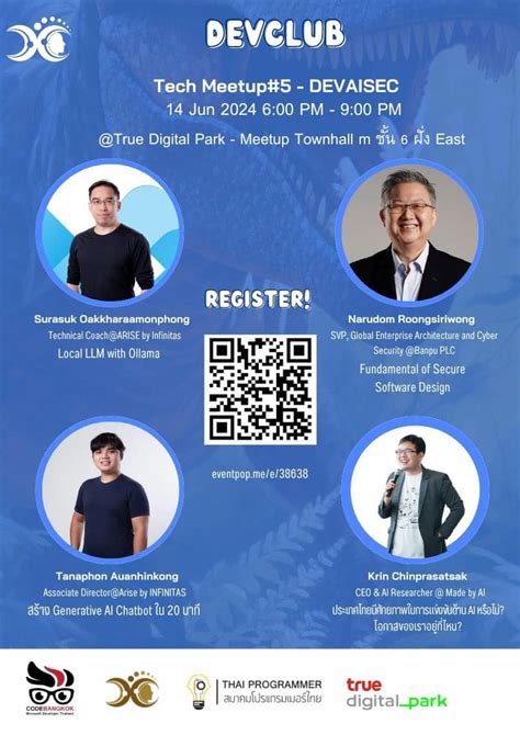 Devclub Tech Meetup 5 Dev Ai Sec สมาคมโปรแกรมเมอร์ไทย Thai Programmer Association