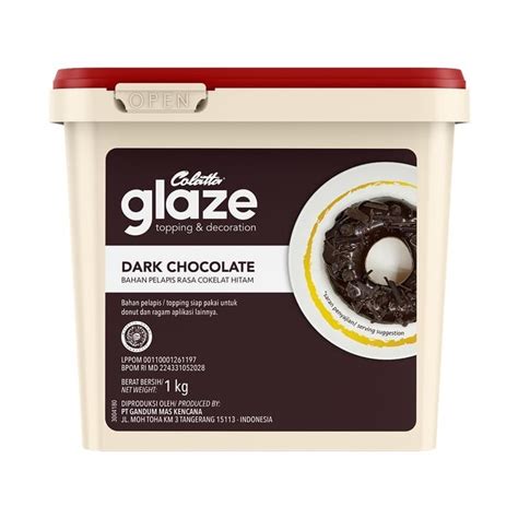 Colatta Glaze Dark Topping Rasa Dark Coklat 1 Kg TOKO ELMANNA