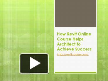 PPT Revit Video Tutorials PowerPoint Presentation Free To Download Id A Aa M JmZ