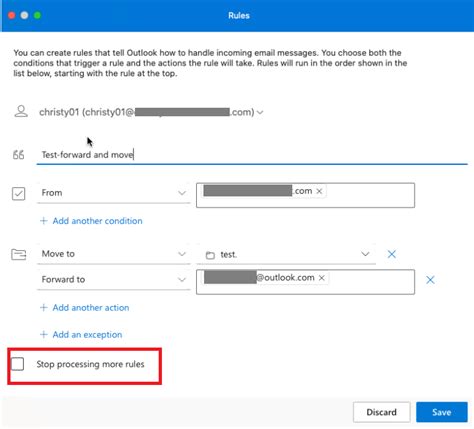 Email Forwarding In Rules On New Outlook On Imac Monterey For Microsoft