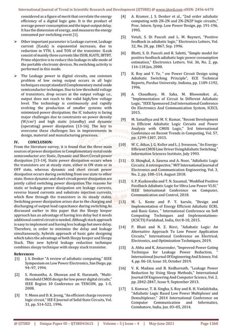 a survey paper on leakage power and delay in cmos circuits pdf