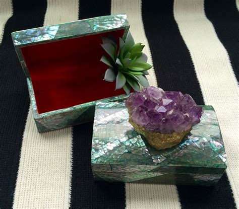 Abalone Shell Inlayed Boxes With Choice Of Gorgeous 22k Etsy