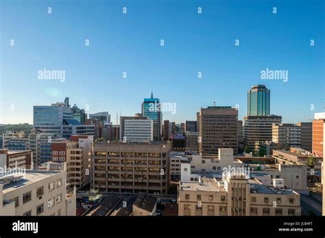 A Skyline View Of The CBD Harare Zimbabwe Stock Photo Alamy