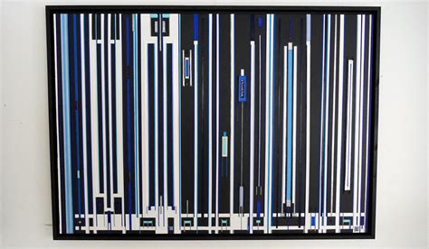 Code Barre 4 Bleu Ludovic Clautour Artiste Peintre Code Barre 4 Bleu Ludovic Clautour Artiste Peintre