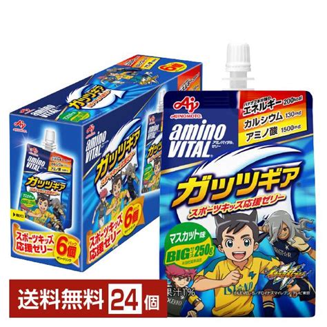 味の素 アミノバイタル ゼリードリンク ガッツギア マスカット味 250g パウチ 24個 1ケース 送料無料 Aji0021