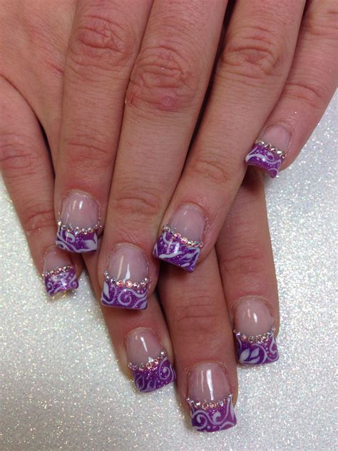 Pin By Jesse Perlman On Twist On Regular French Manicure Purple