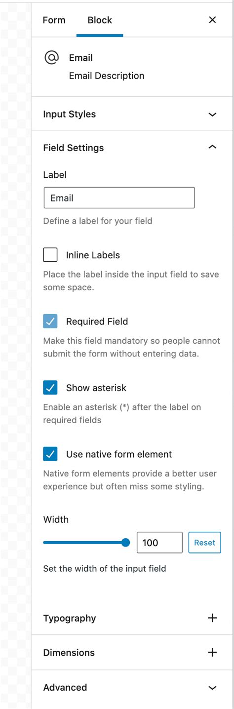 Block Forms Mailster Knowledge Base