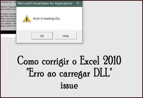 erro do excel 2010 ao carregar dll archives excel arquivo reparar blog