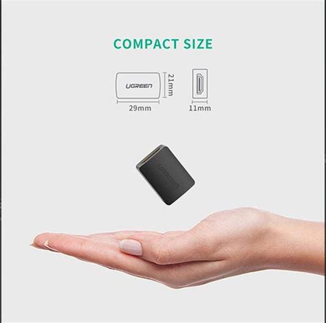 Ugreen Hdmi Female To Female Gold Plated Connector Hdmi Extension Cable With K Resolution