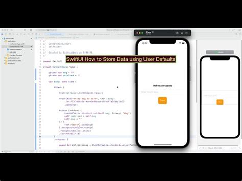 SwiftUI How To Store Data Using User Defaults YouTube