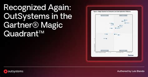 Gartner® Magic Quadrant™ Report Outsystems Low Code