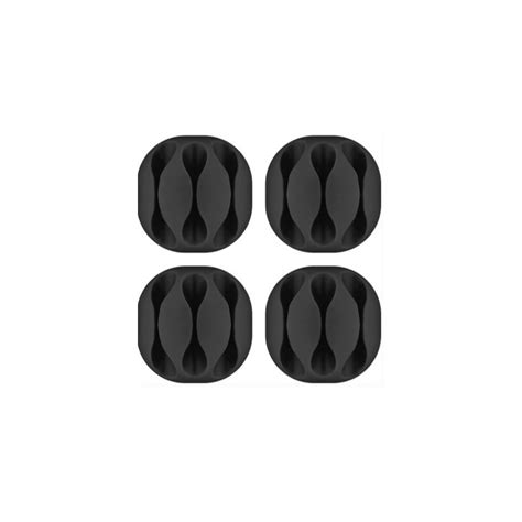 Goobay Cable Management 3 Slots 4 Piece Set Black Geewiz