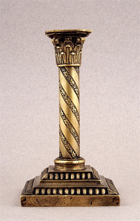 Подсвечник в стиле ампир в виде античной колонны Российская империя