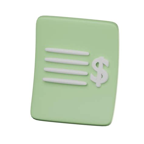 Premium Photo 3d Invoice Illustration