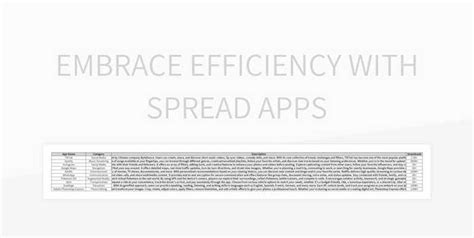 Maximize Productivity With Spreadsheets Apps Excel Template Free