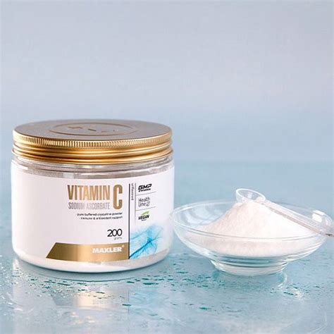 Maxler Vitamin C Sodium Ascorbate - 200 g. - Bullpower.lt - papildai ...
