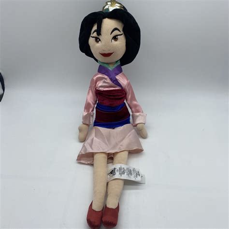 Disney Store Princess Mulan Plush Doll 20 Authentic Dress Soft