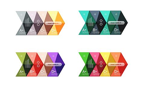Colorful Creative Infographic Banner Shape Design Element Colorful