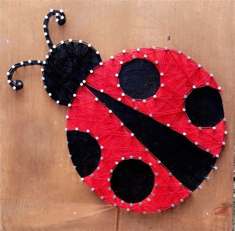 Ladybug String Art Look What I Made
