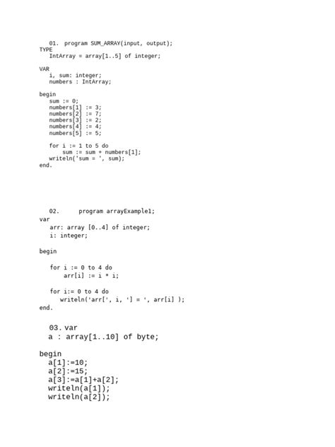 Array Pdf