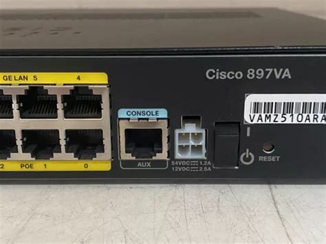 Cisco C897va K9 Router And Power Supply And Power Lead 897va K9 Cisco897va
