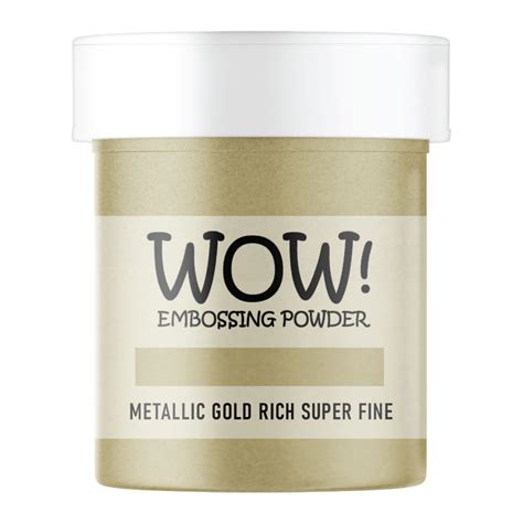Wow Embossing Powder Metallic Gold Rich Super Fine Large Jar Chloes