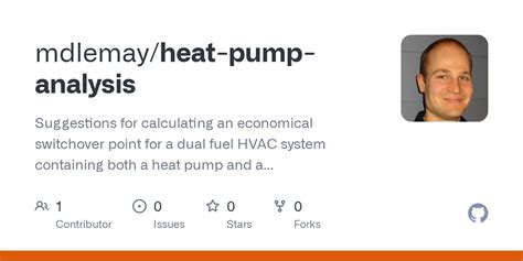 Heat Pump Analysis Heat Pumps Ipynb At Main Mdlemay Heat Pump Analysis GitHub