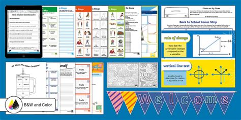 Eighth Grade First Week Of School Activity Pack Twinkl
