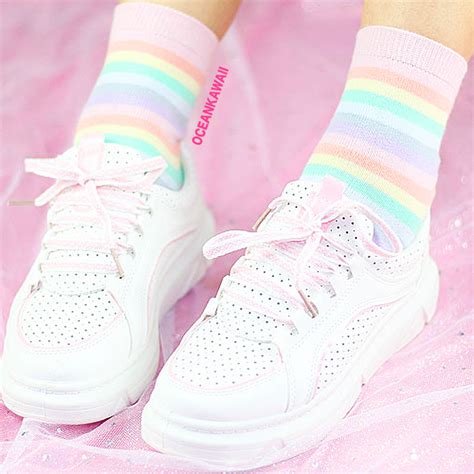 Pastel Rainbow Socks · Ocean Kawaii · Online Store Powered By Storenvy