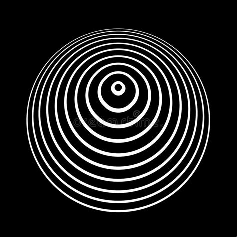 Circle Design Element Abstract Geometric Rotation Pattern Stock Vector Illustration Of