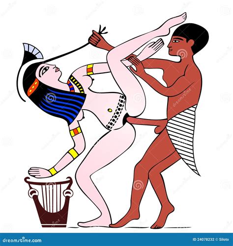 Erotic Art Of Ancient Egypt Stock Vector Illustration Of Sensual Nude 24078232