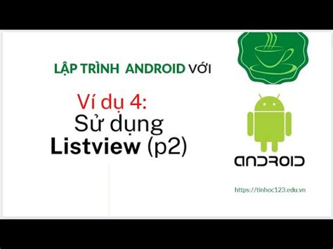 Lập trình Android Làm việc với ListView phần 2 ví dụ YouTube