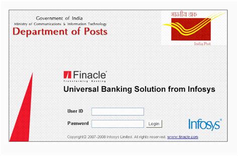 Finacle Menu Options List Circulate Ver1 5 India Post Online