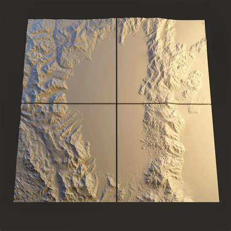 Custom Personalized Large Tiled Map Topside Maps