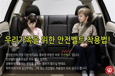 우리가족을 위한 올바른 안전벨트 착용법 By 순천중고차 삼덕모터스 네이버 블로그