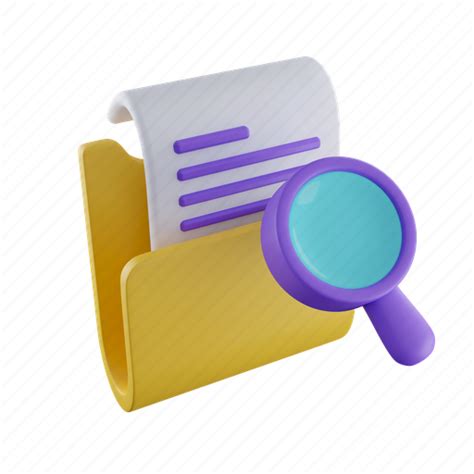 Magnifier Search Examining Magnifying Document Database Look D