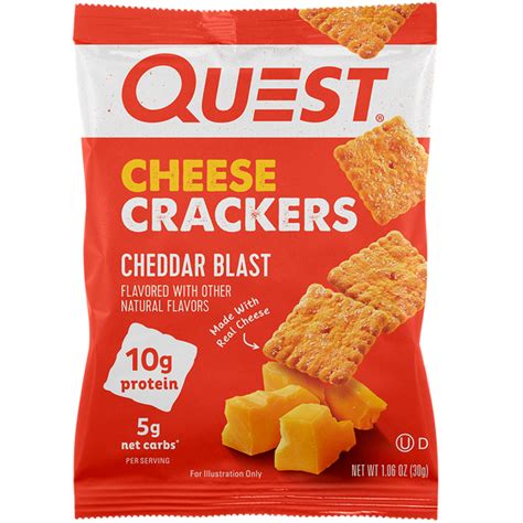Cheddar Blast Cheese Crackers Quest Nutrition