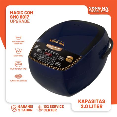 Jual Yong Ma Digital Rice Cooker 2 Liter Magic Com Smc 8017