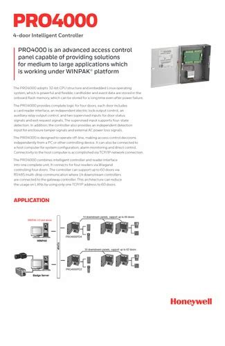 Honeywell Door Interlocking Access Control System With Modbus BACnet BMS Integration In SQL